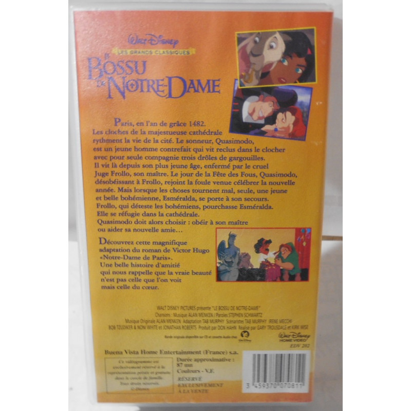 Vhs le bossu de notre dame