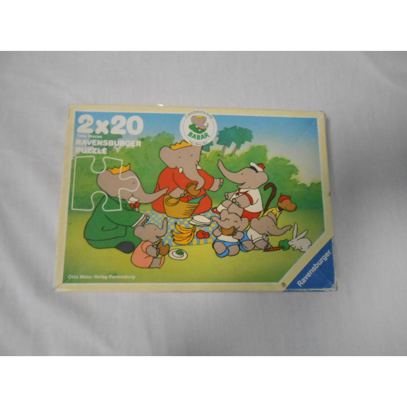 Puzzle Babar au pique-nique
